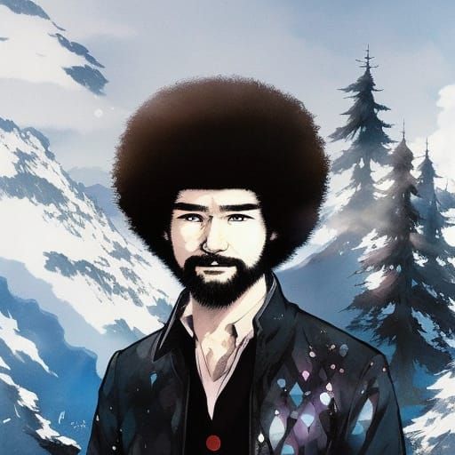 Anime Bob Ross 2 - AI Generated Artwork - NightCafe Creator