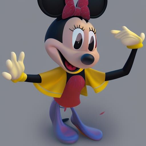 Female Micky mouse - AI Generated Artwork - NightCafe Creator