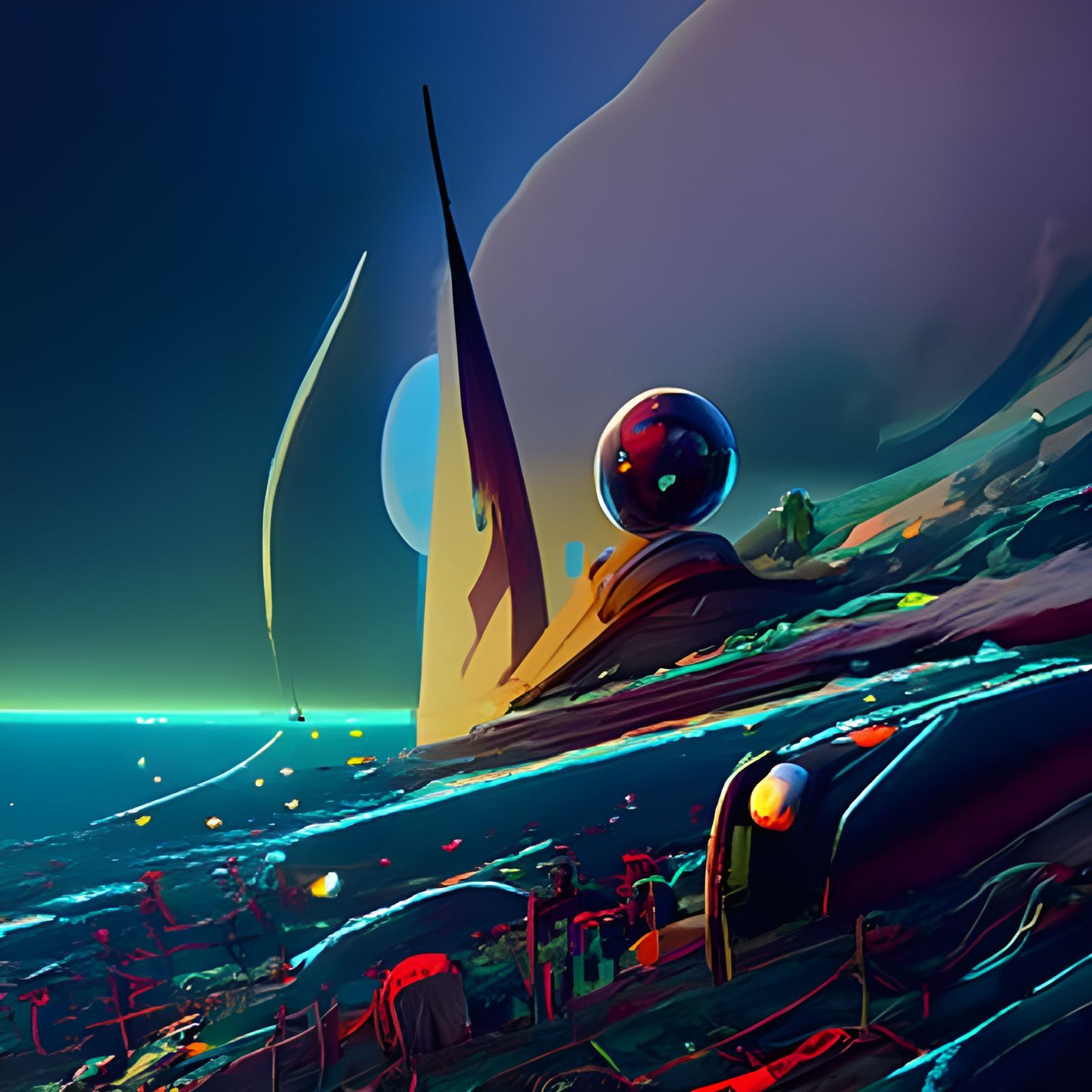 Tomorrow's Worlds VI - AI Generated Artwork - NightCafe Creator