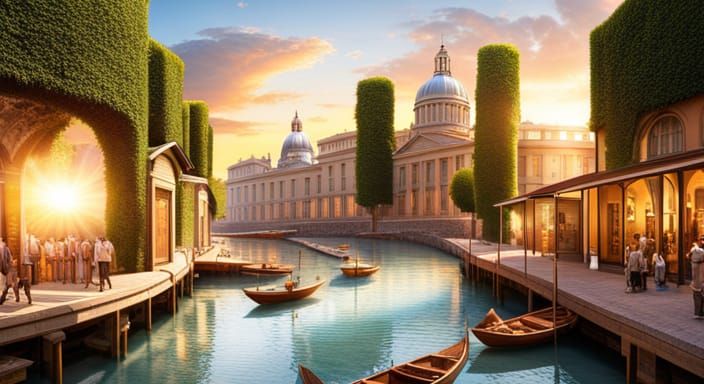 Artificial reconstruction of the ancient city of Rome. - AI Generated ...