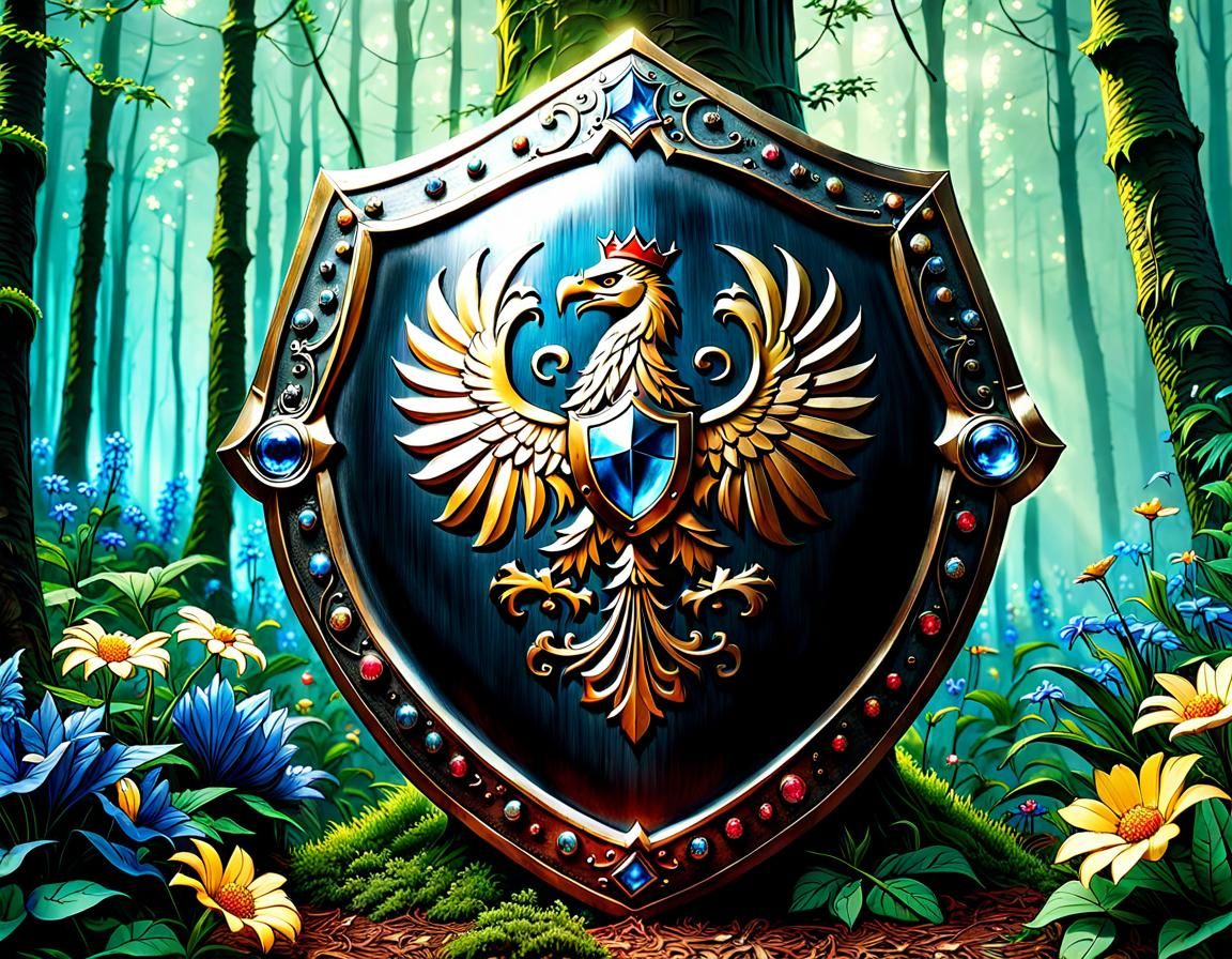 Phoenix shield v.4 - AI Generated Artwork - NightCafe Creator