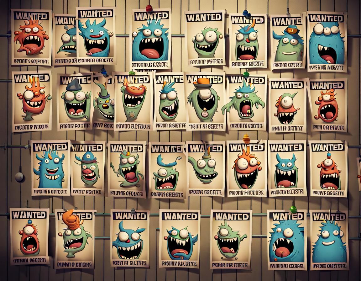 Monster Hunters most wanted list - AI Generated Artwork - NightCafe Creator