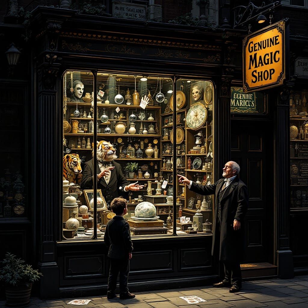 H.G Wells The Magic Shop. - Victorian-Era London Magic Shop ...