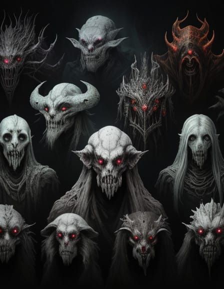 Monster races from the underdark - Gothic Underdark Monstro...