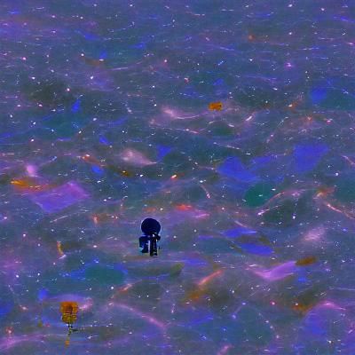 A lonely empty universe of nothing but space - AI Generated Artwork ...