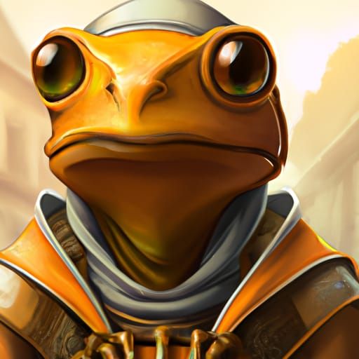 Frog folk fantasy rpg character portrait, fantasy - AI Generated ...