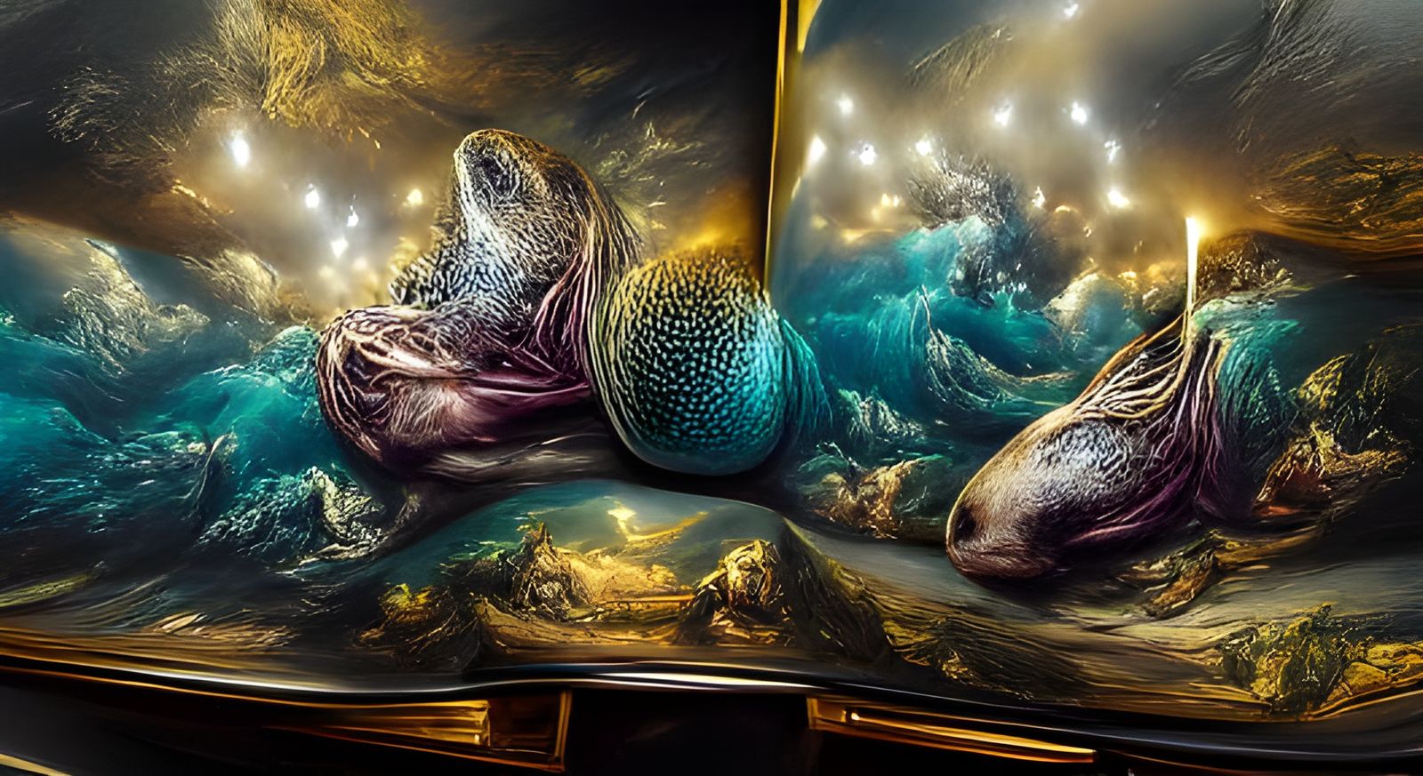 Galactic Ocean V4 - AI Generated Artwork - NightCafe Creator