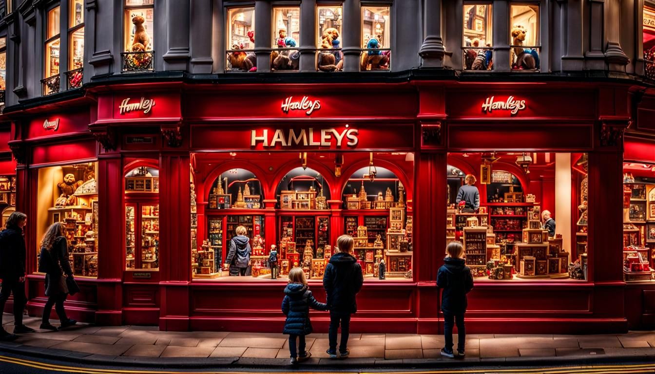 Hamleys, the biggest toy store in the world since 1881 - AI Generated Artwork - NightCafe Creator