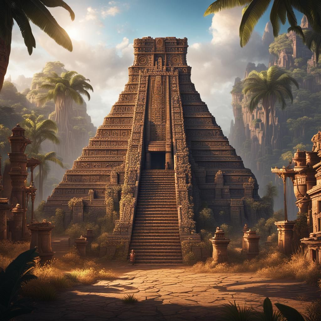 Aztec Temple (Gunpowder Age) - AI Generated Artwork - NightCafe Creator