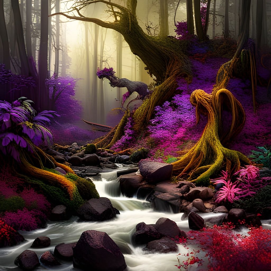 Enchanted forest - AI Generated Artwork - NightCafe Creator