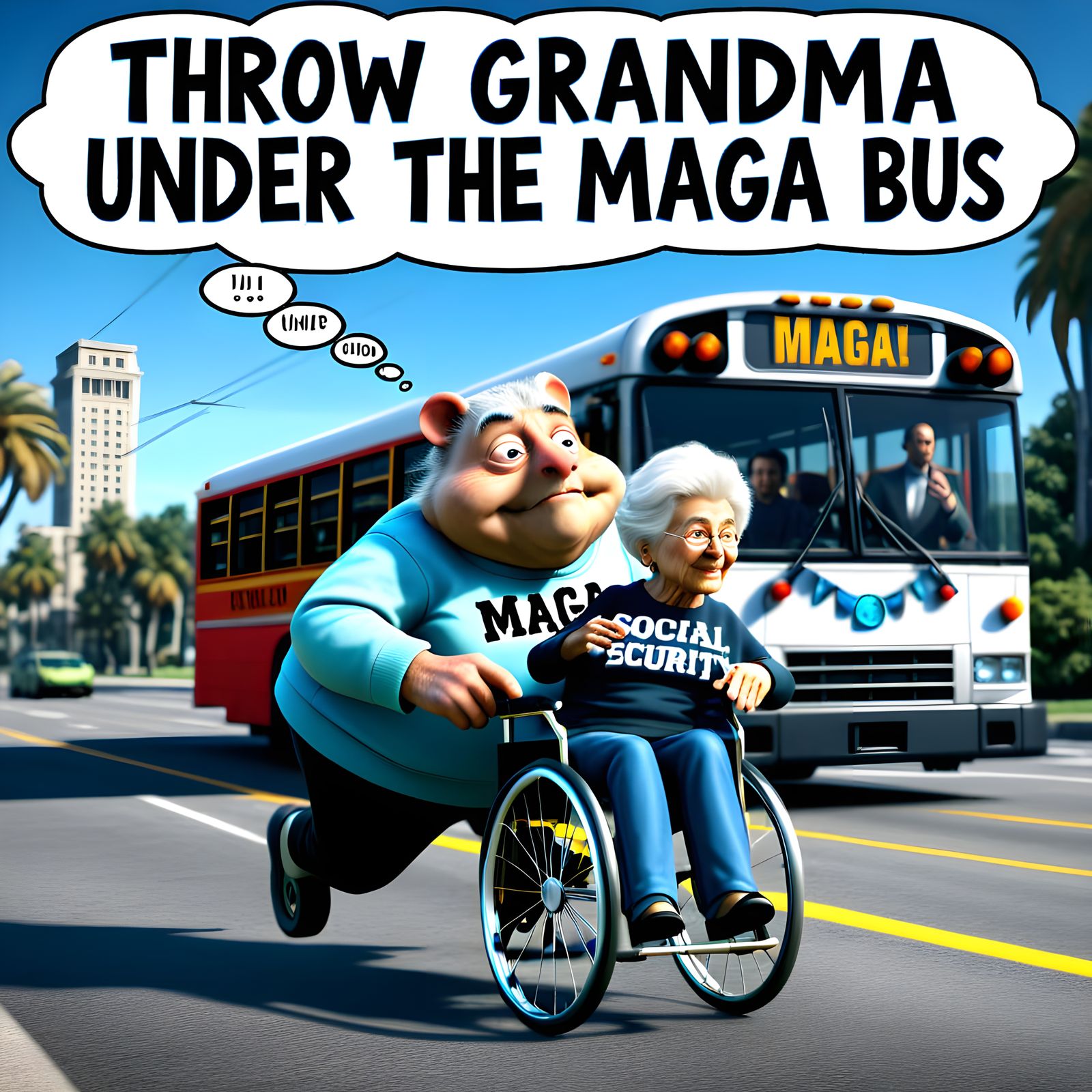THROW GRANDMA UNDER THE MAGA BUS - A Fierce Rat Pushes Grand...