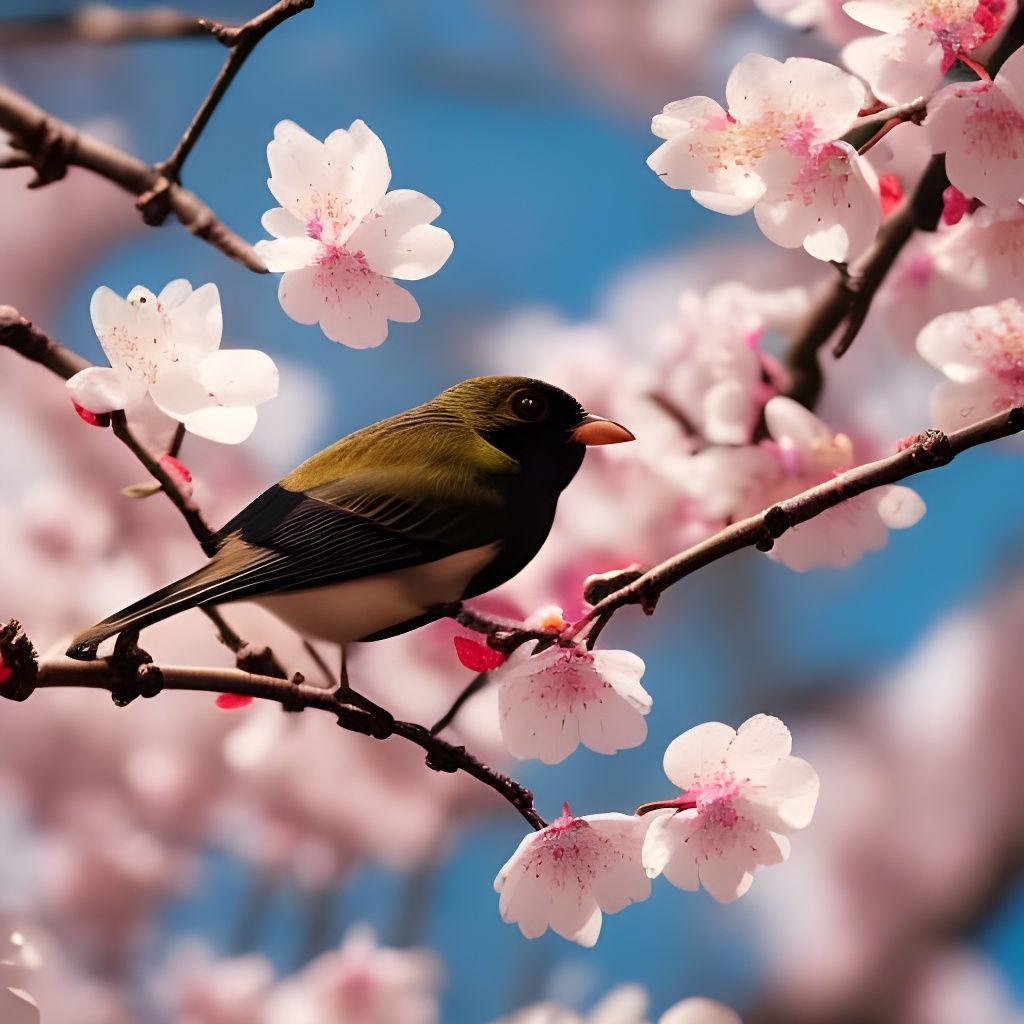 Cherry bird - AI Generated Artwork - NightCafe Creator