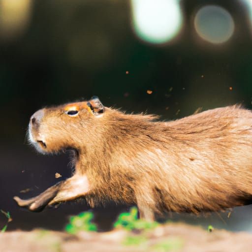 capybara running away from mosquito - AI Generated Artwork - NightCafe ...