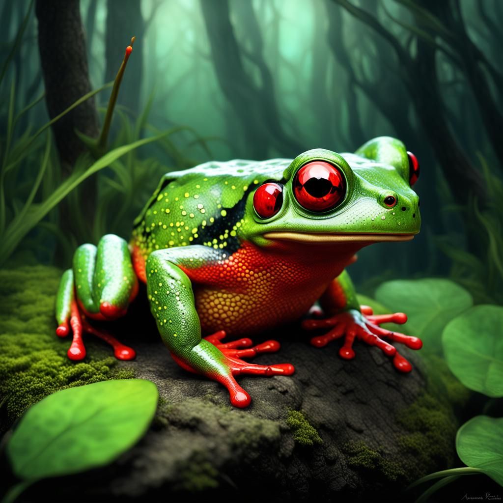 Frog - AI Generated Artwork - NightCafe Creator
