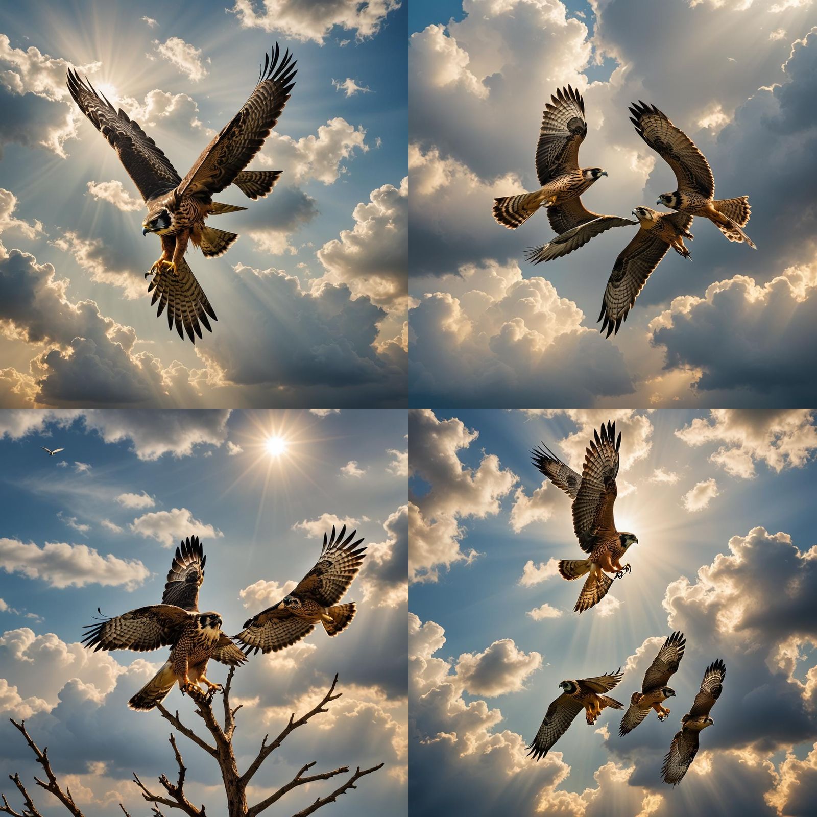 Once upon a time there was a king who had two young falcons. One of ...