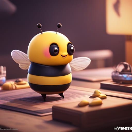 Bee Happy - AI Generated Artwork - NightCafe Creator