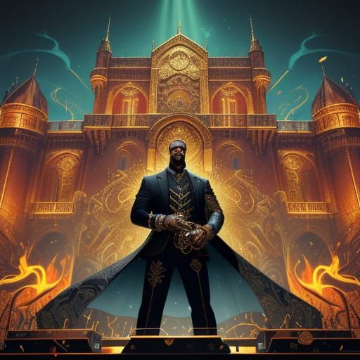 Hyperrealistic Portrait of Roda Batalha, Rapper, i... - AI Art