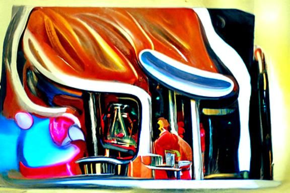 1950s diner Mark Brooks and Dan Mumford, comic book art, perfect ...