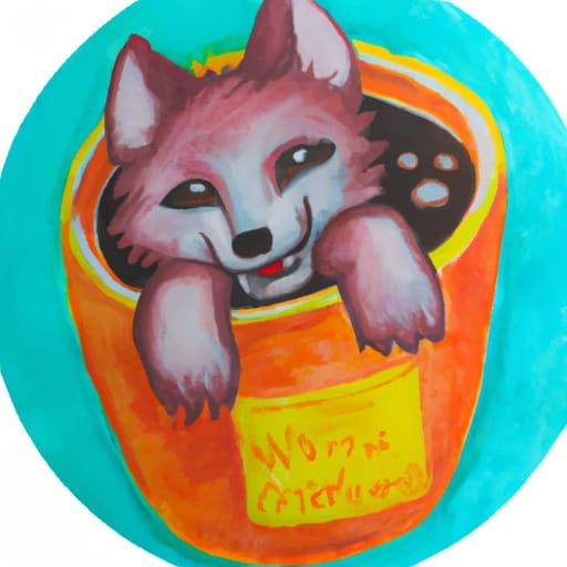 Dipping In Coffee, Werewolf Relaxation - AI Generated Artwork ...