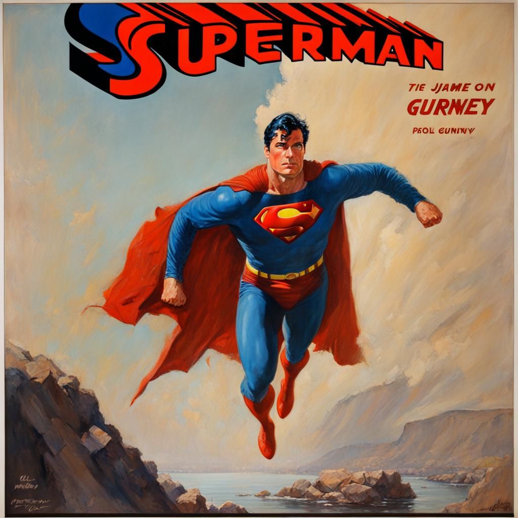 Superman. Vintage movie Poster (Proper english) - AI Generated Artwork ...