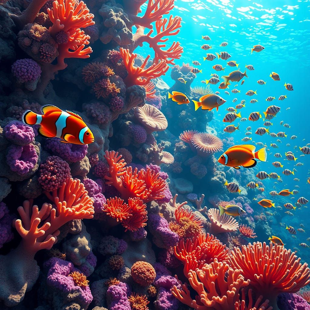 The wonderful vibrant, underwater colors of the Great Barrier Reef ...