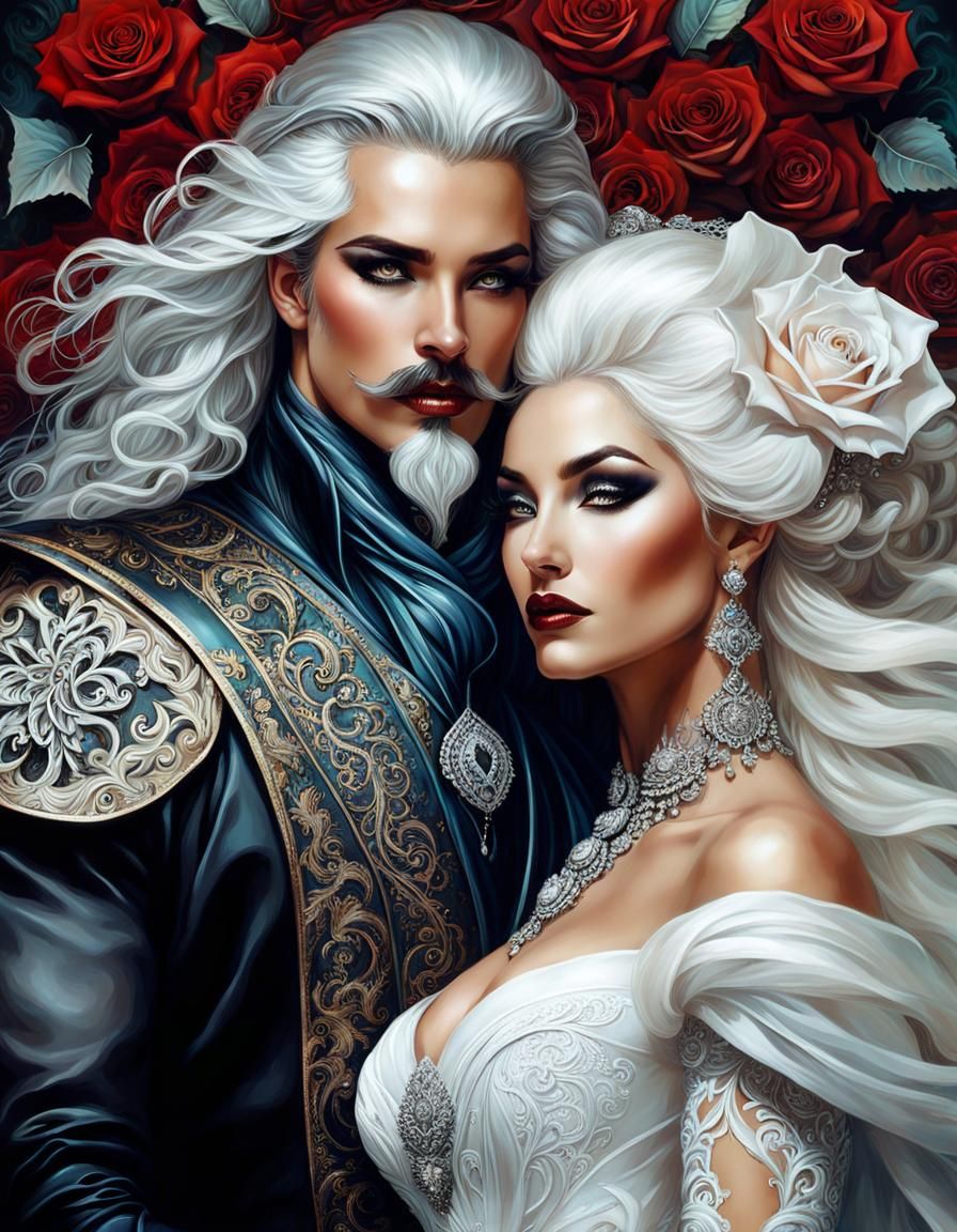 Regal & Roses - AI Generated Artwork - NightCafe Creator