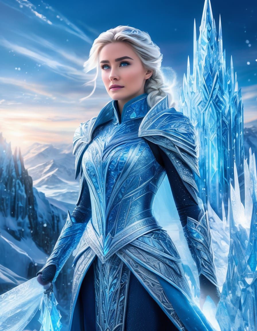 Elsa and her powers - AI Generated Artwork - NightCafe Creator