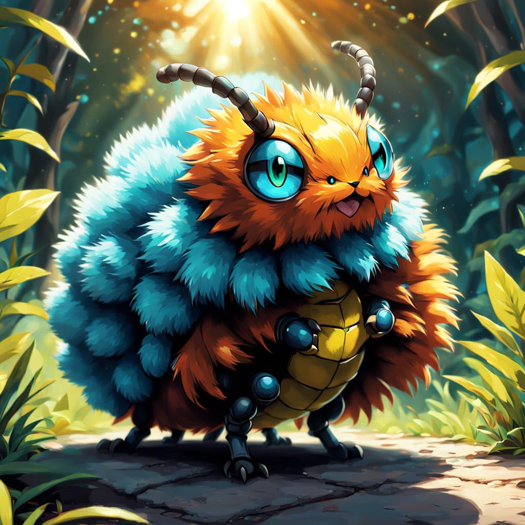 Majestic Bug Fakemon Embodies Courage in Vibrant, ... - AI Art