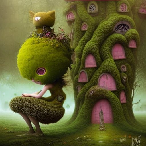 Moss Land Mossling - AI Generated Artwork - NightCafe Creator