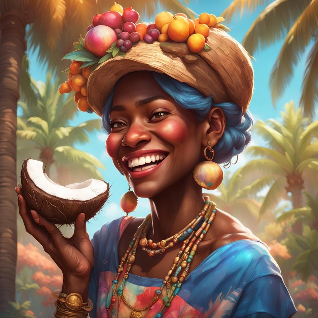 She Laugh About How Sweet Coco Can Be - AI Generated Artwork ...