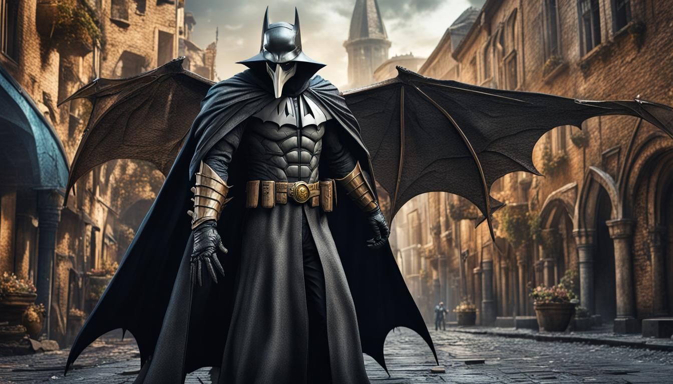 Batman (plague doctor) - AI Generated Artwork - NightCafe Creator