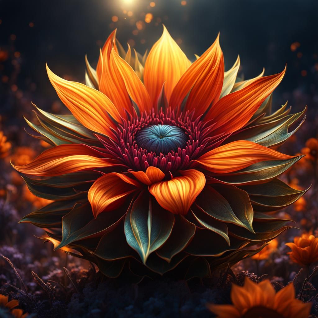 Fantasy Flower - AI Generated Artwork - NightCafe Creator