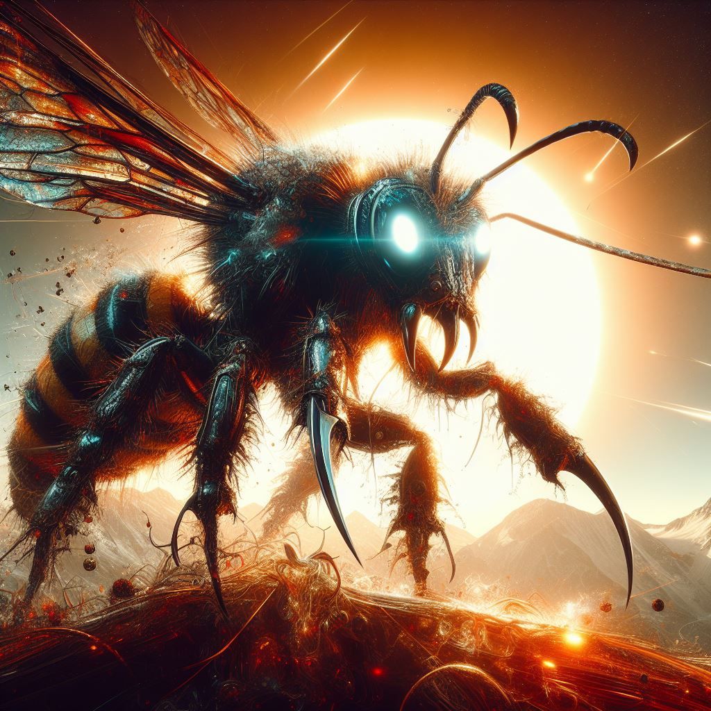 Giant Bee #3 - AI Generated Artwork - NightCafe Creator