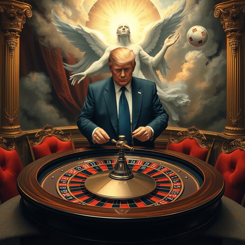 Trump plays roulette with God - Confident Trump Bets Ag...