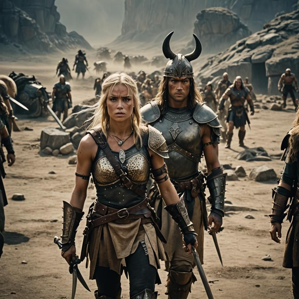 Wild queen ready to go to combat - AI Generated Artwork - NightCafe Creator