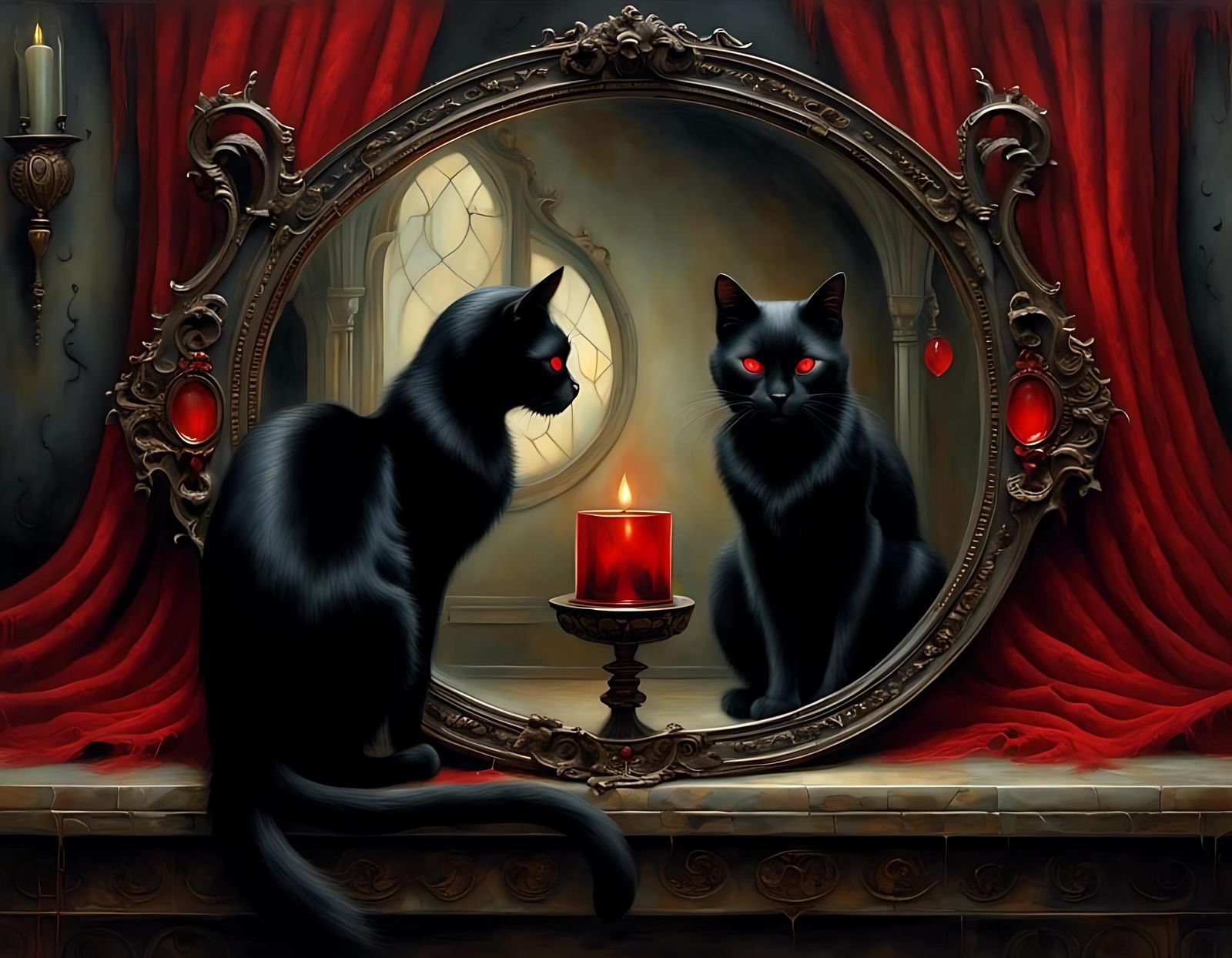 What Does The Cat Know? - AI Generated Artwork - NightCafe Creator