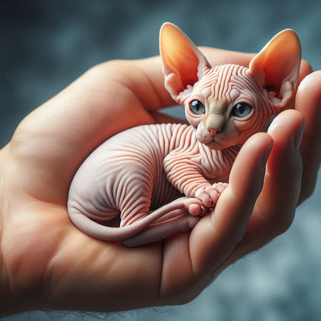 Itty bitty nekkid kitty - AI Generated Artwork - NightCafe Creator