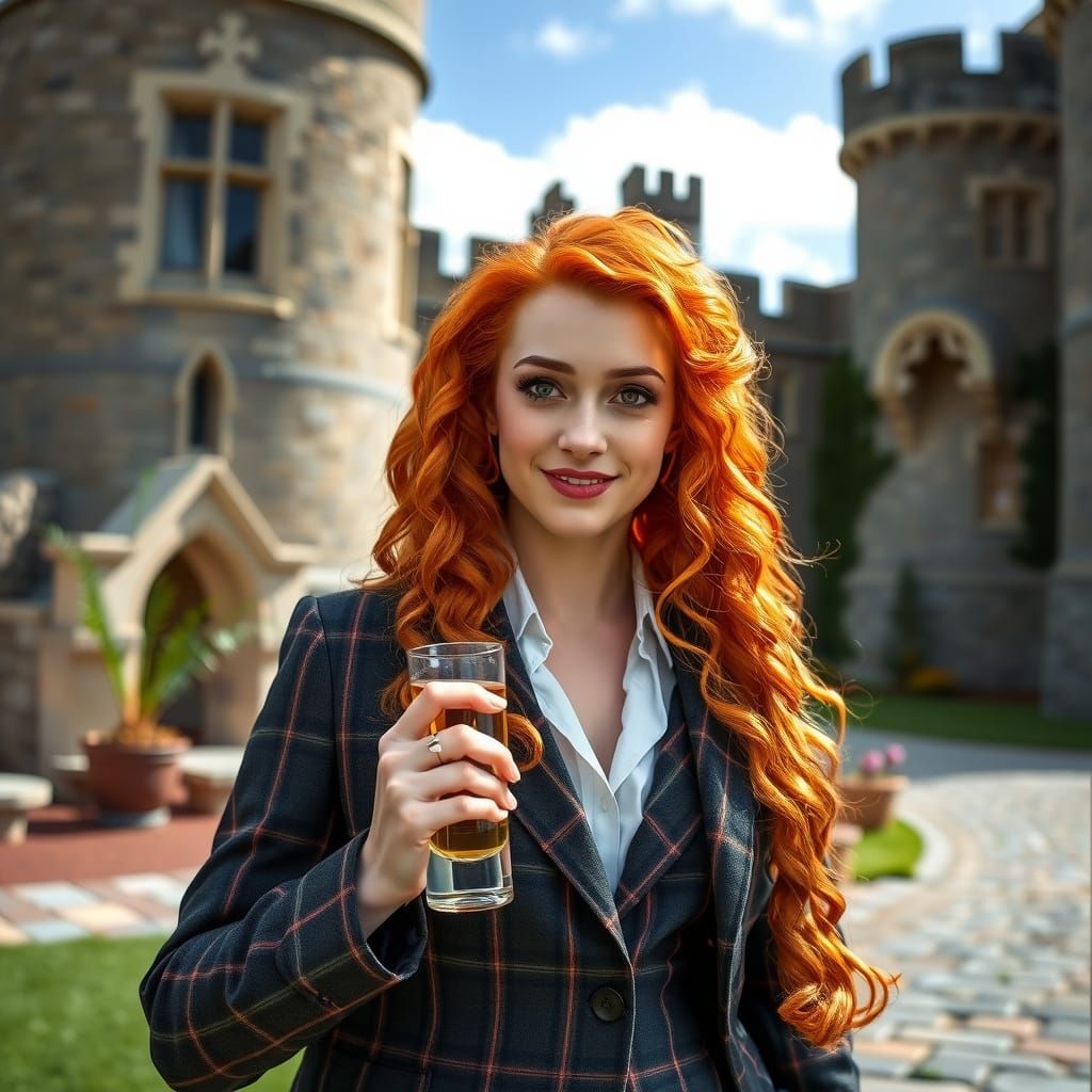 Modern-Day Merida: CEO of Scotland's Finest Brewer... - AI Art