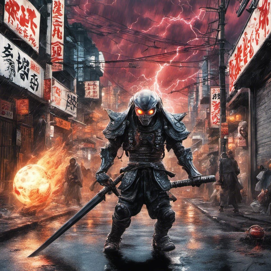 Alien Samurai - AI Generated Artwork - NightCafe Creator
