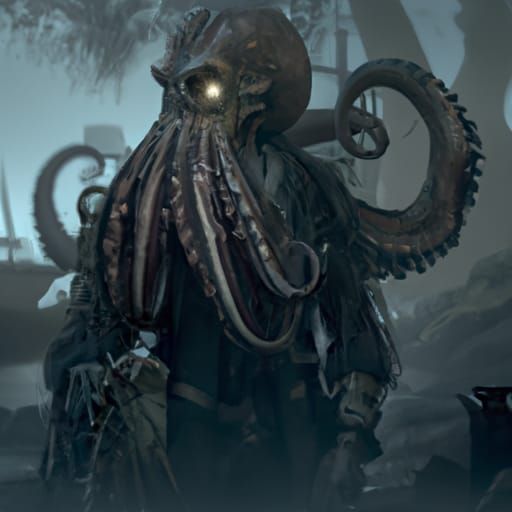Cthulhu Pirate - AI Generated Artwork - NightCafe Creator