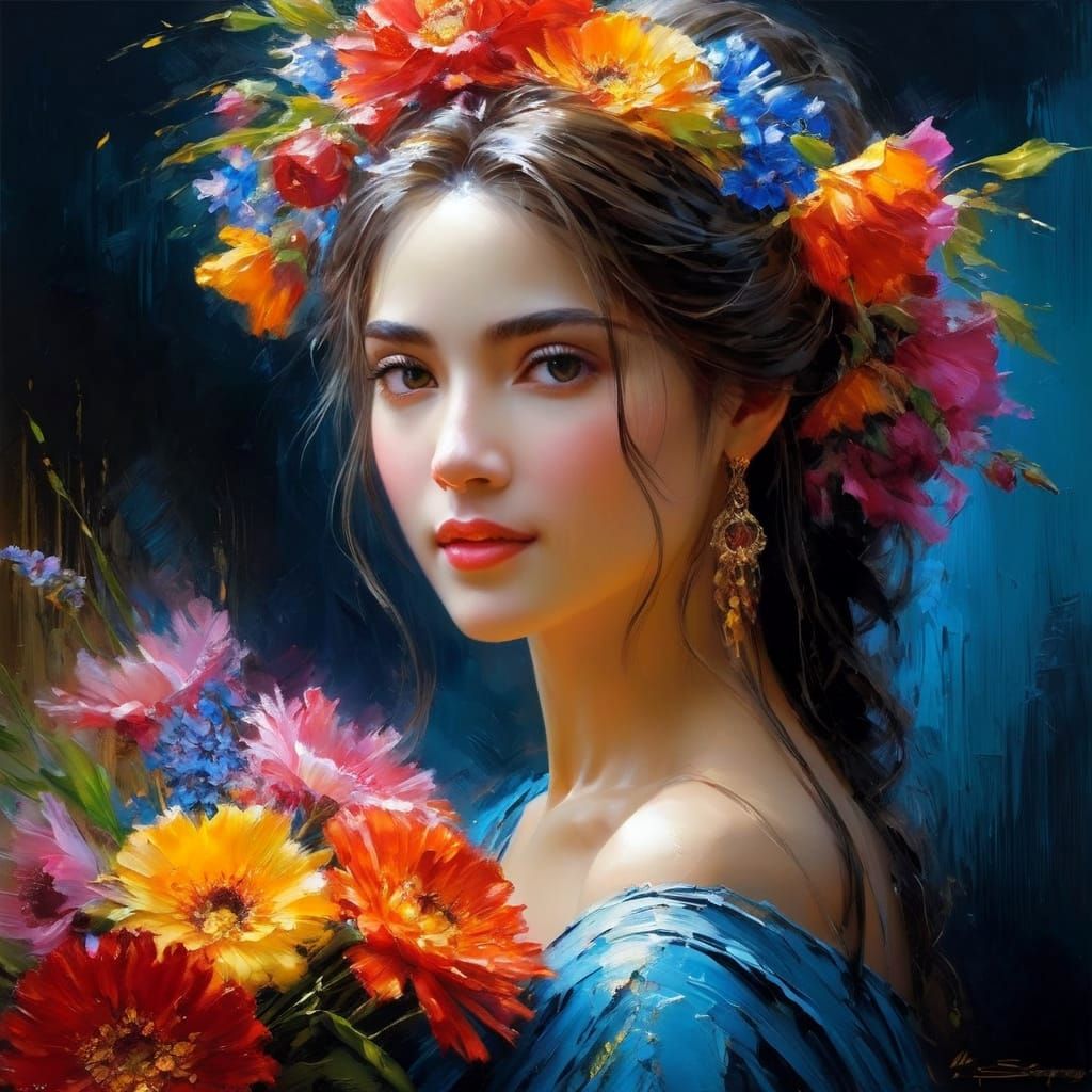 Floral Reverie: Grace in full color