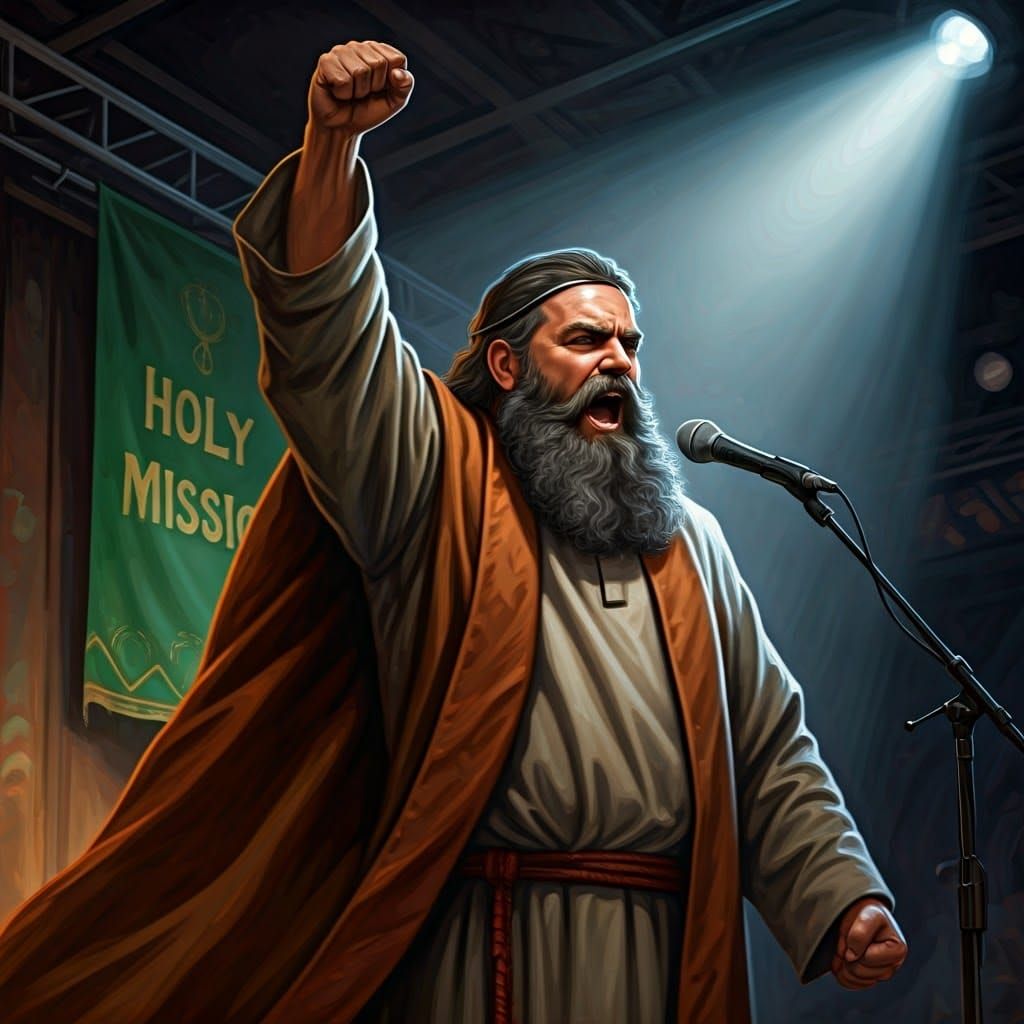 The Zealot - Fanatical Preacher on Modern Stage