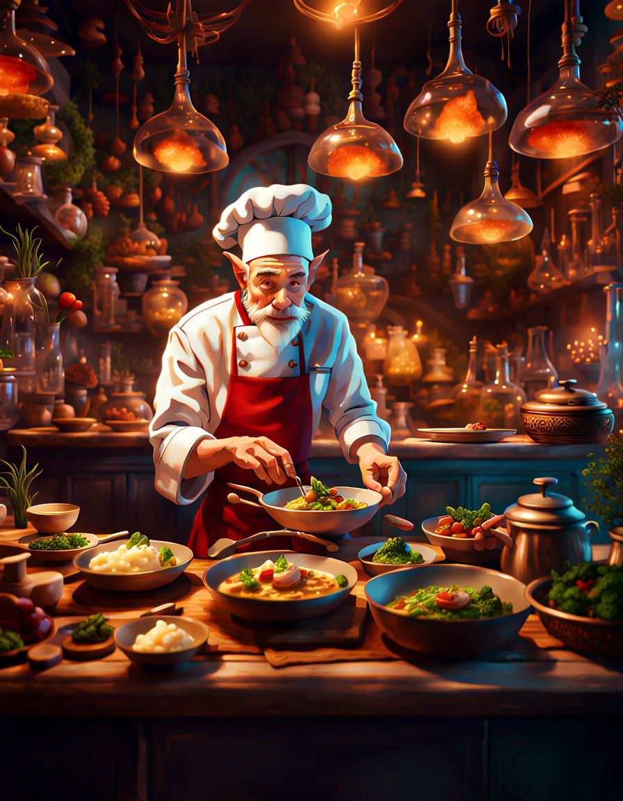 Magical Delights: Experience the Culinary Wonders of an Elf Chef - AI ...