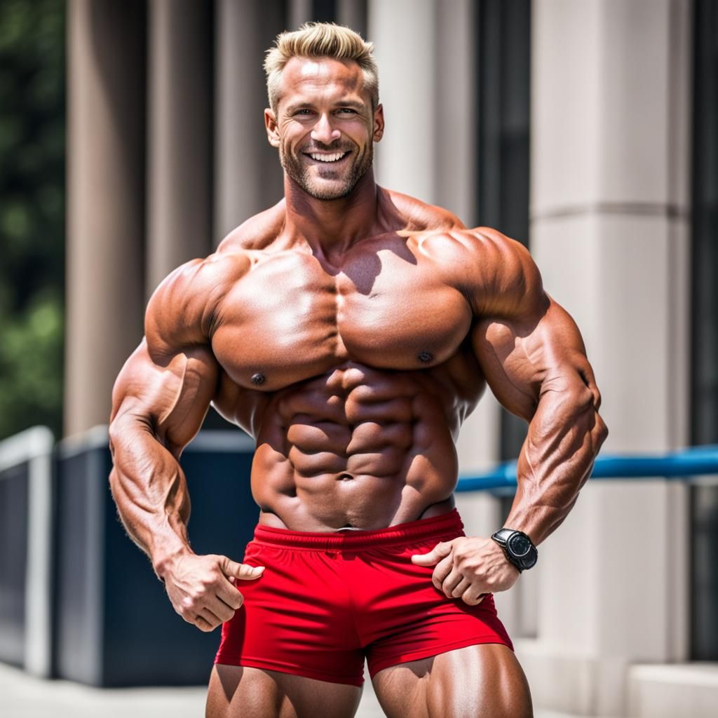 a muscular - AI Generated Artwork - NightCafe Creator