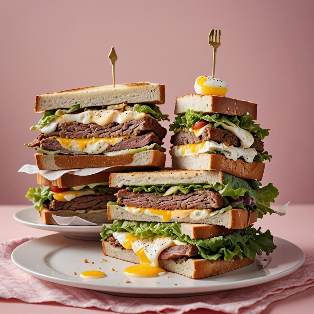 Appetizing Sandwich - AI Generated Artwork - NightCafe Creator