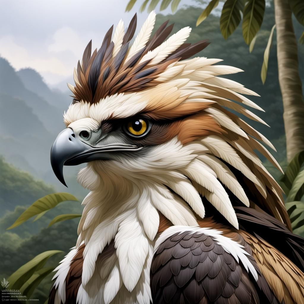 Most majestic Philippine Eagle - AI Generated Artwork - NightCafe Creator