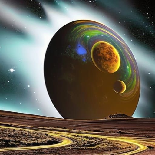 create a realistic picture of a UFO and a very old spirited entity from ...