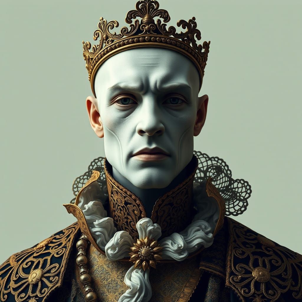 Regal Baroque Lord in Ornate Attire - AI Art