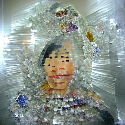 Portrait of a woman made of crystal - AI Generated Artwork - NightCafe ...