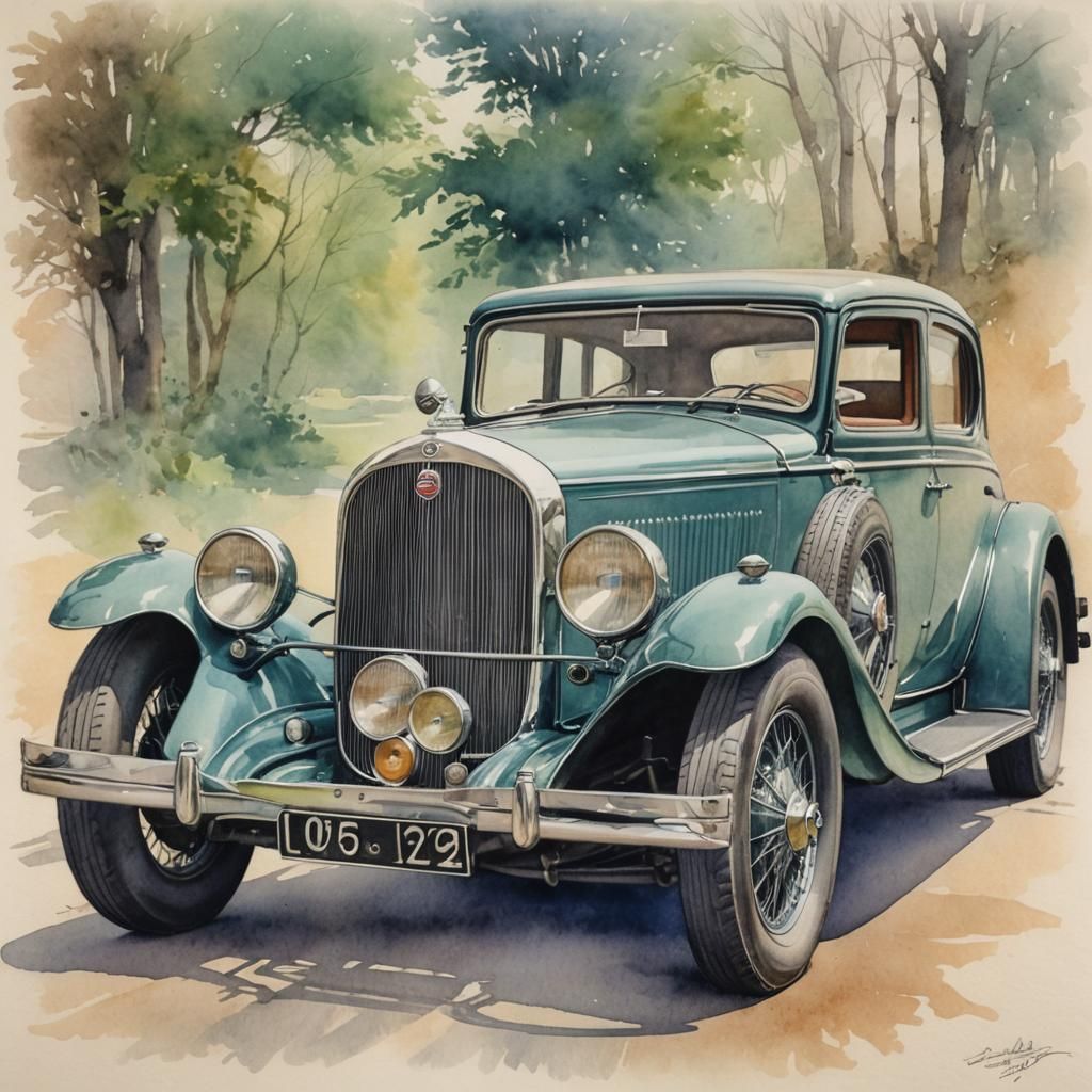 Daimler Sport Saloon 1 - AI Generated Artwork - NightCafe Creator